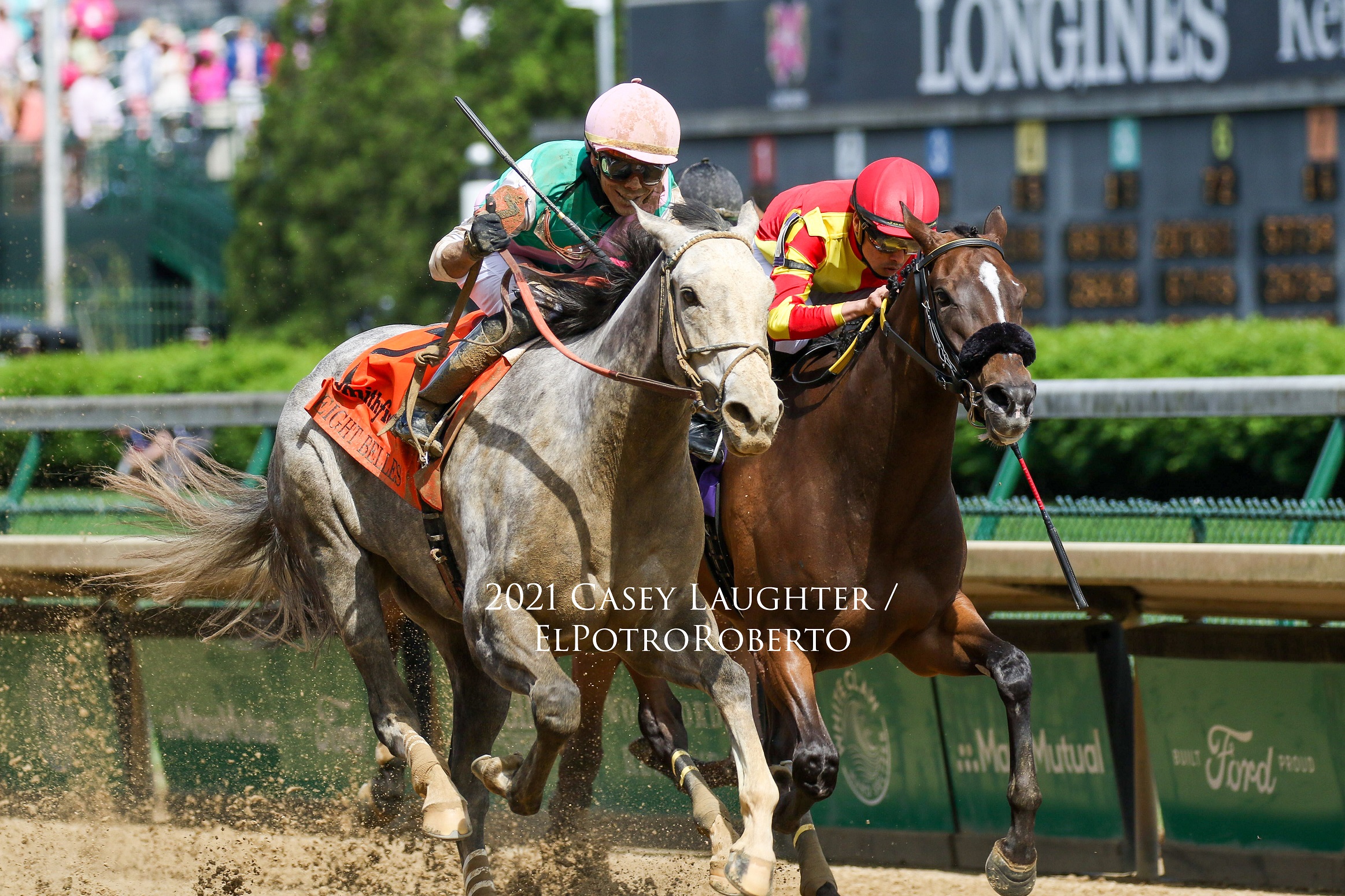 Obligatory voló al final para ganar el Eight Belles S. G2 ...